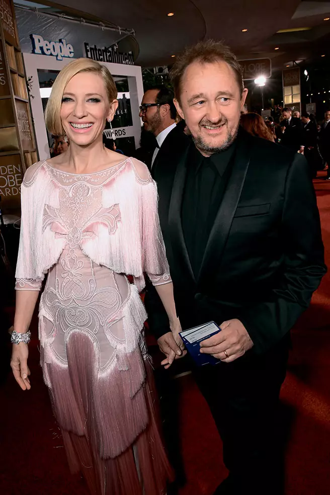 Kate Blanchett with her husband