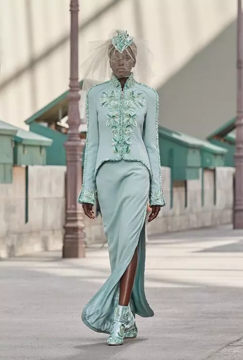 Skirts on the zipper and bride in green: what the Coutany show chanel remember 65586_3
