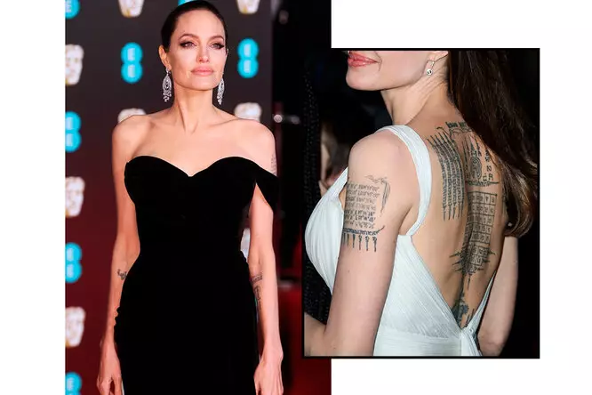 On the body is written! Angelina Jolie and 14 stars who made tattoos in honor of children 65818_3