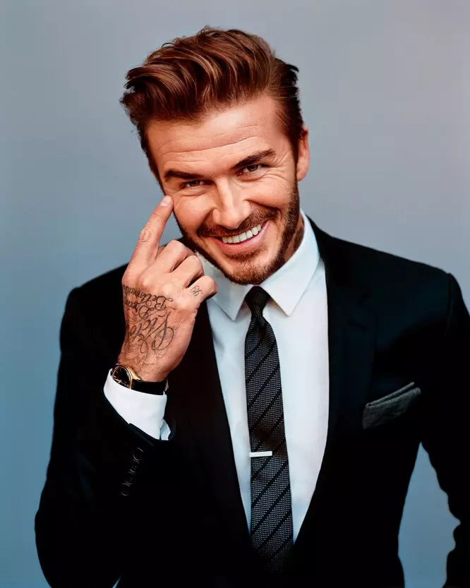 Kusuka emnandi emnandi kuyise oyisibonelo: UDavid Beckham washintsha kanjani eminyakeni engama-25 7158_10