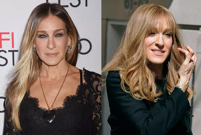 Comment couper! Heidi Klum, Sarah Jessica Parker, Dakota Johnson et d'autres stars qui ont rejeté la frange et ont commencé à sembler plus jeune 8042_7