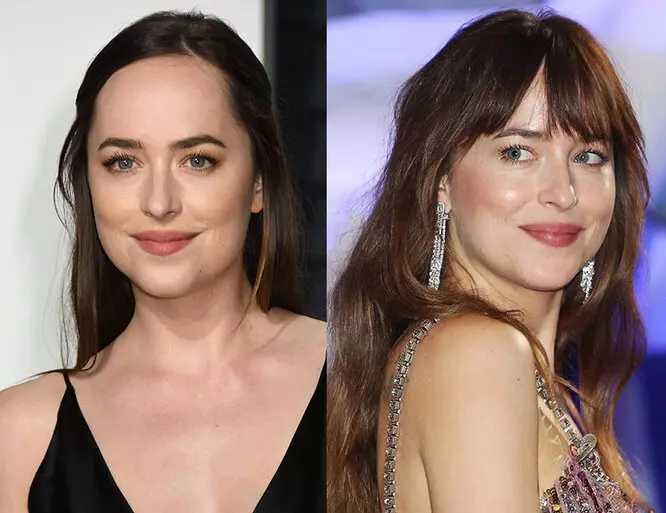 Wéi ofgeschnidden! Hidi Klum, Sarah Jessica Parker, Dakota Johnson an aner Stären déi Bangs entlooss hunn an ugefaange méi jonk ze kucken 8042_9