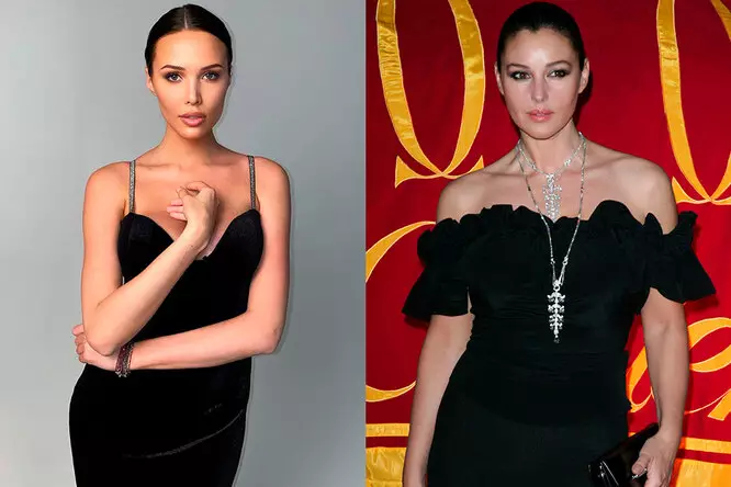 การโจมตีโคลน: 5 ดาวรัสเซียซึ่งเรียกว่าคู่ Monica Bellucci 8870_1