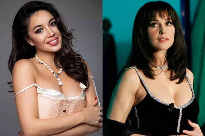 Serangan Clone: ​​5 béntang Rusia, anu disebut rangkep Monica Bellucci 8870_2